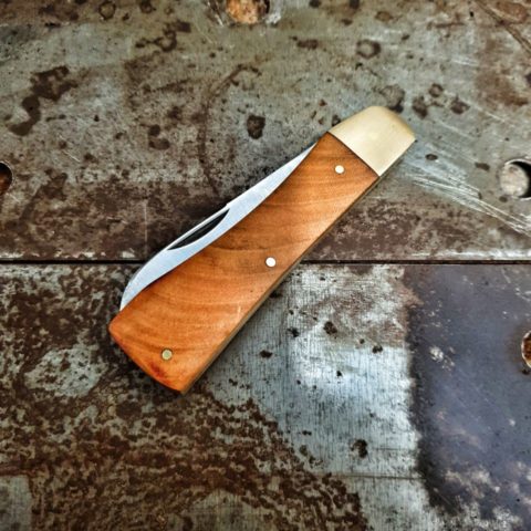 Ergonomic Pocket Knife – Cherry | Michael May Knives